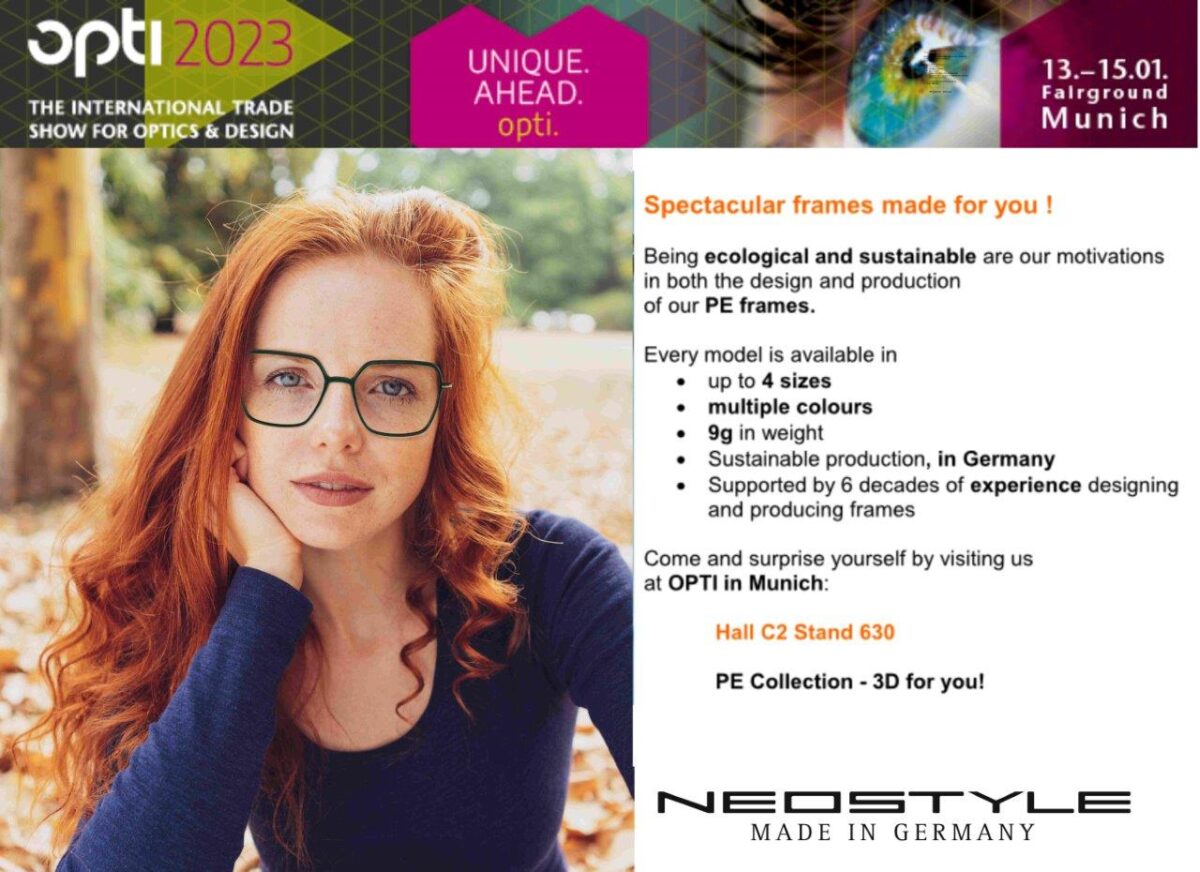 NEOSTYLE – OPTI Munich 2023 – Eyewear. The Best.